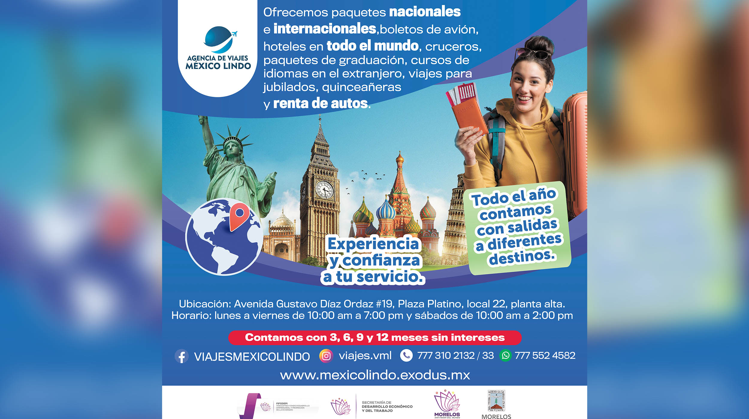 Agencia de viajes México lindo; experiencia y confianza a tu servicio ...