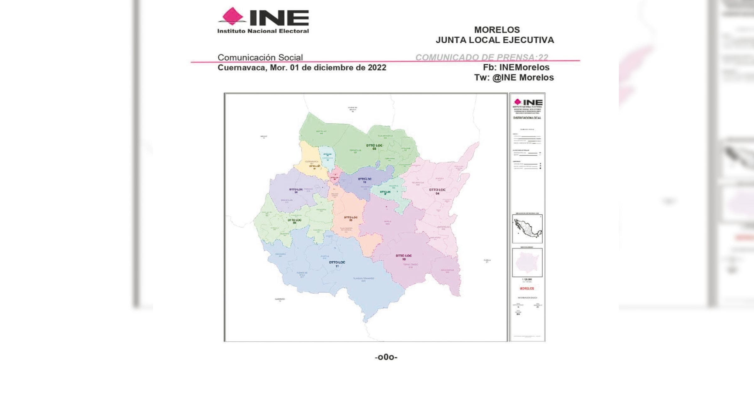 Dará INE difusión a los dos nuevos distritos indígenas de Morelos ...