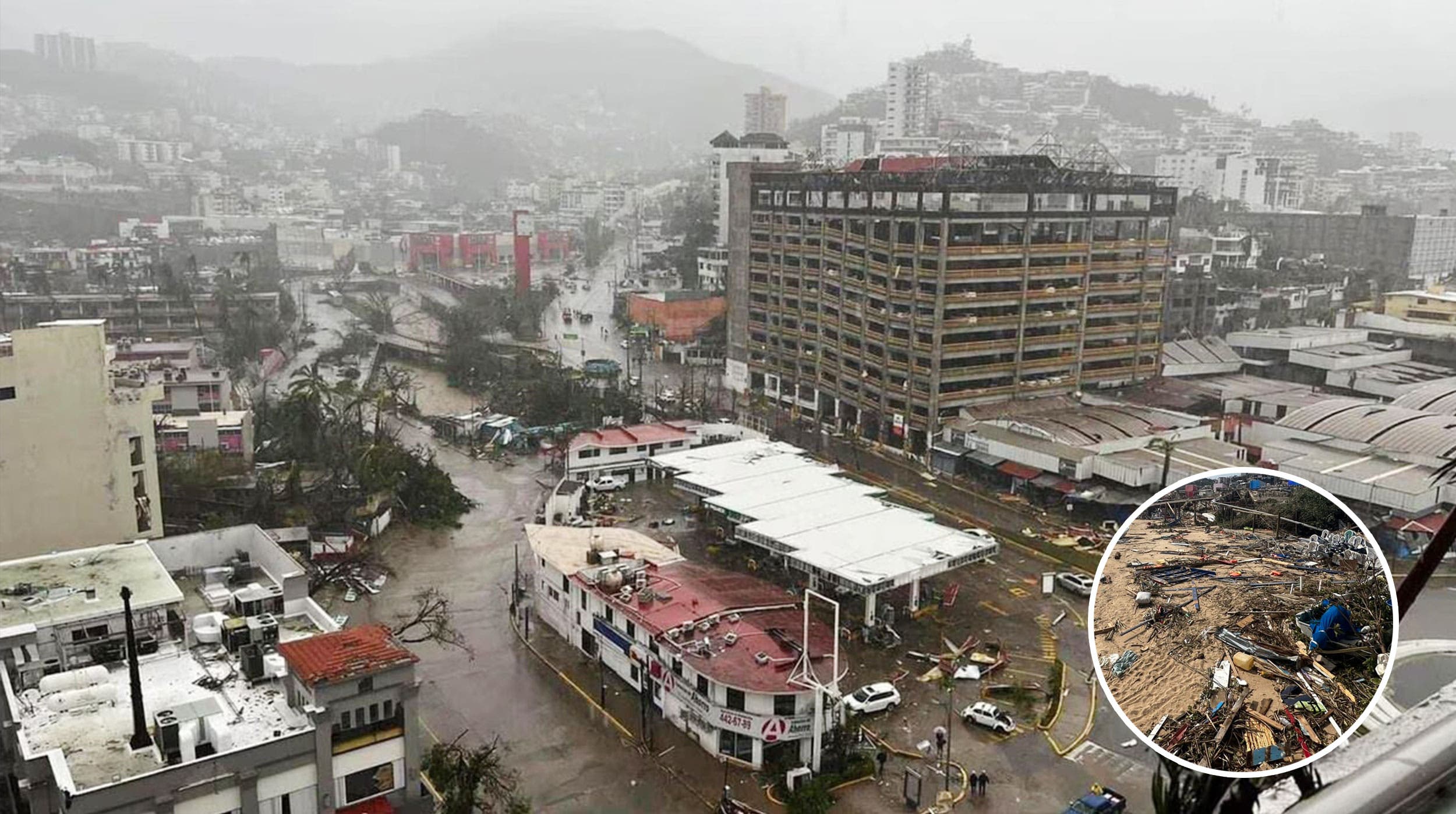 Acapulco devastado: Vídeos e imágenes revelan la magnitud de la ...