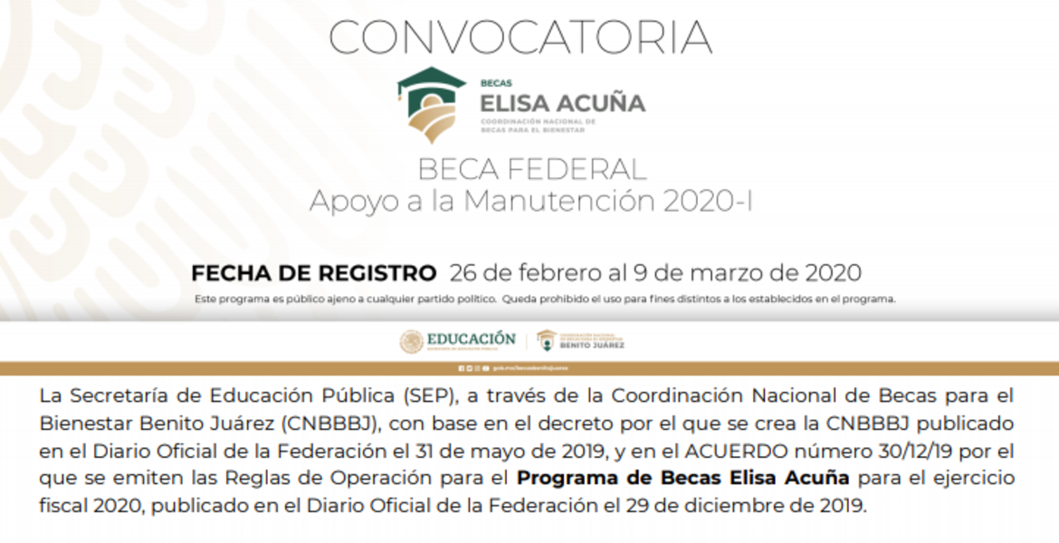 ¿Estudias en universidad pública? Gánate una beca de 1,800 pesos al ...