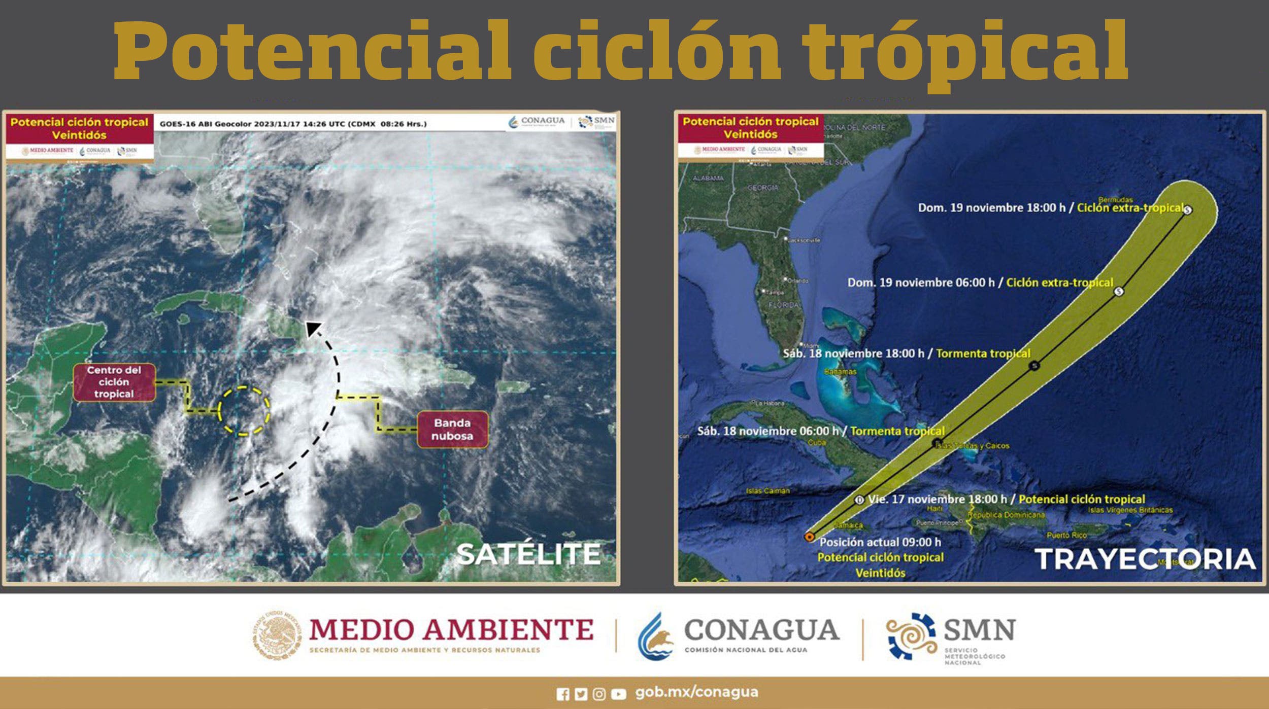 Se desarrolla potencial ciclón para México; Esta podría ser su trayectoria | Diario de Morelos ...