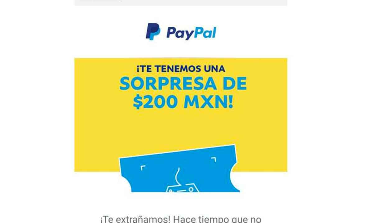 PayPal no cumple con cupón de 200 pesos a sus clientes | Noticias ...