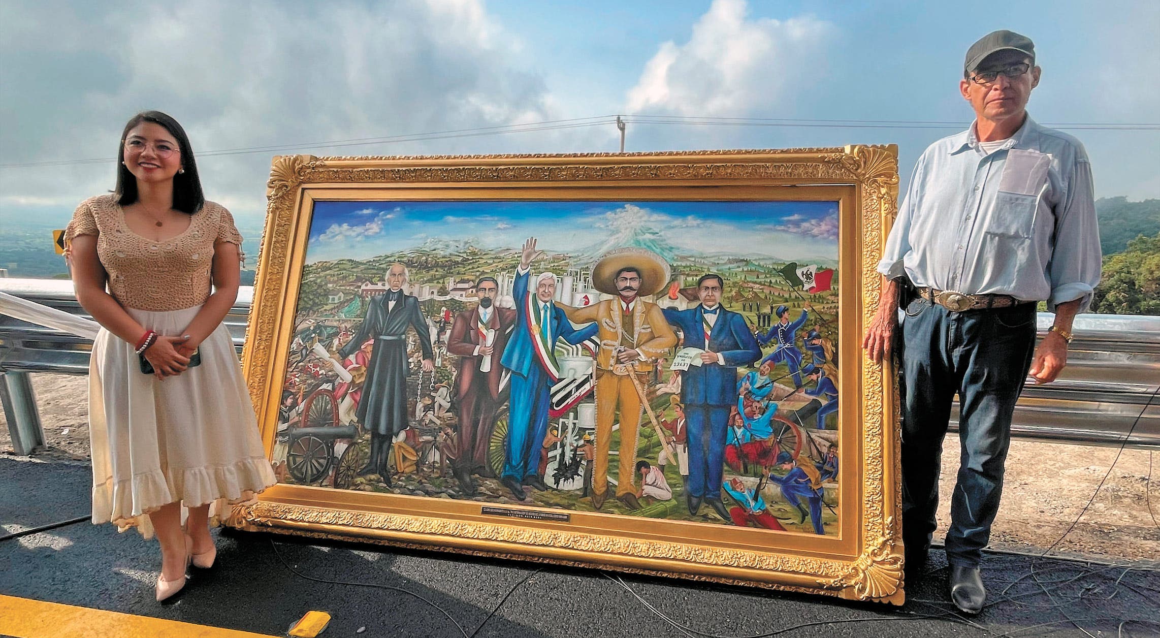 Regalan pintura a AMLO | Noticias | Diario de Morelos