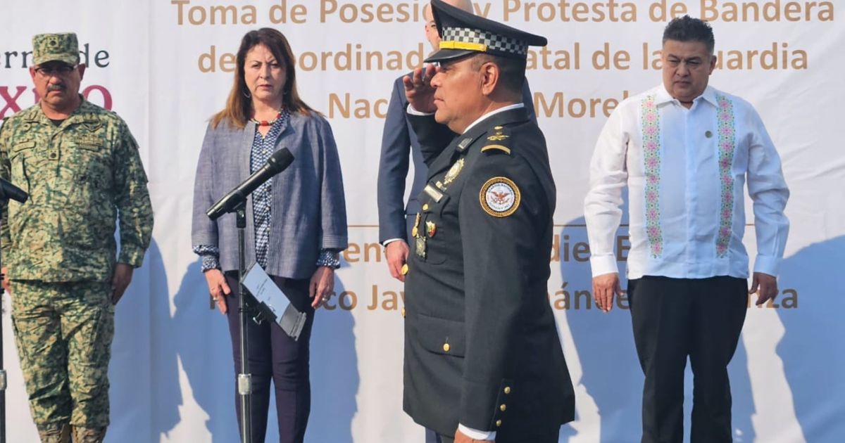 Toma protesta nuevo coordinador de Guardia Nacional en Morelos