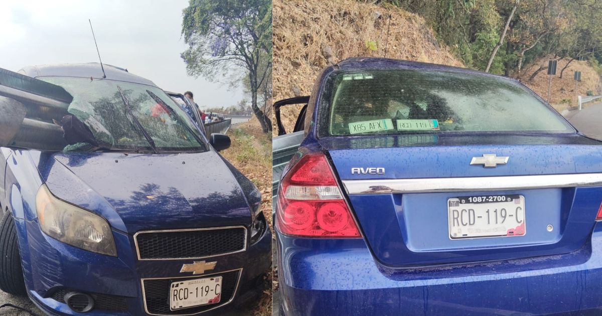 Muere conductora tras accidente en La Pera-Cuautla; menor queda lesionado